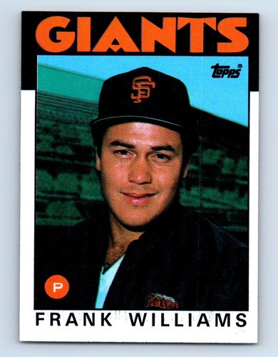 1986 Topps Frank Williams San Francisco Giants #341 | eBay