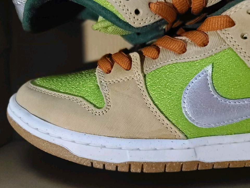 NEW Men’s Size 9.5 Nike SB Dunk Low Pro Escargot Sesame Green Shoes ...