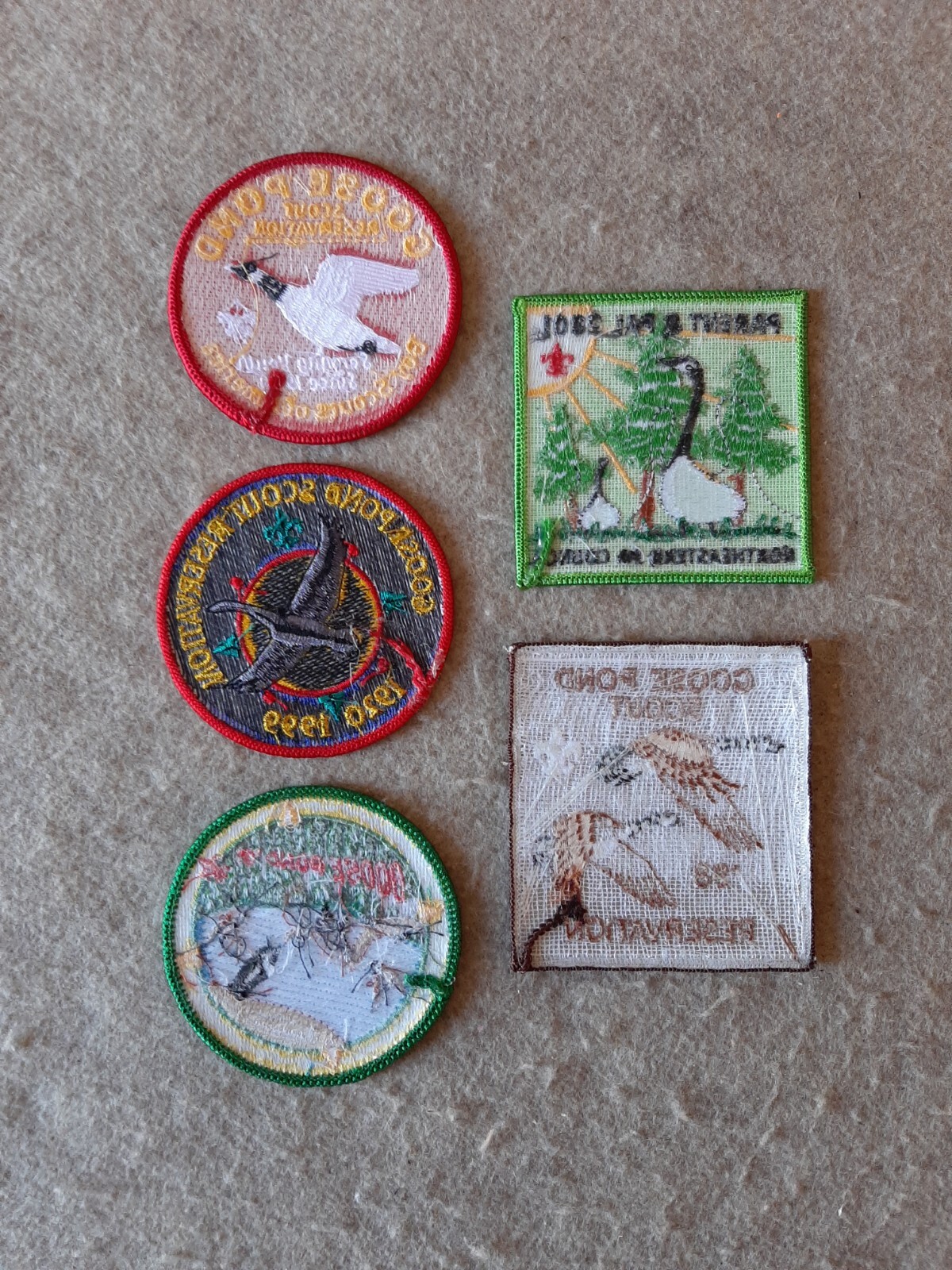 Boy Scouts of America 5 Patches GOOSE Pond Scout Reservation ...