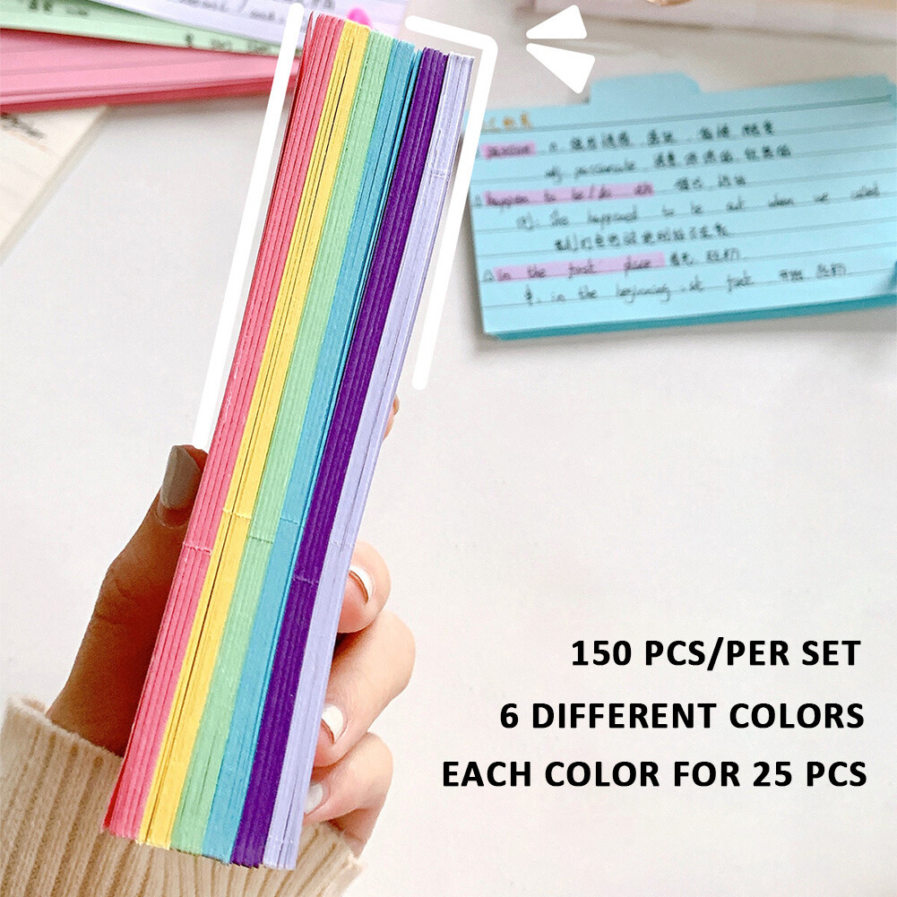 With Binder Ring Learning Revision Tabbed Colourful Note Taking Index ...