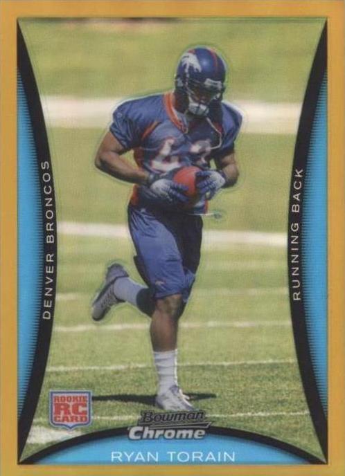 2008 Bowman Chrome - Ryan Torain #BC79 Gold Refractor /50 (RC) for sale ...