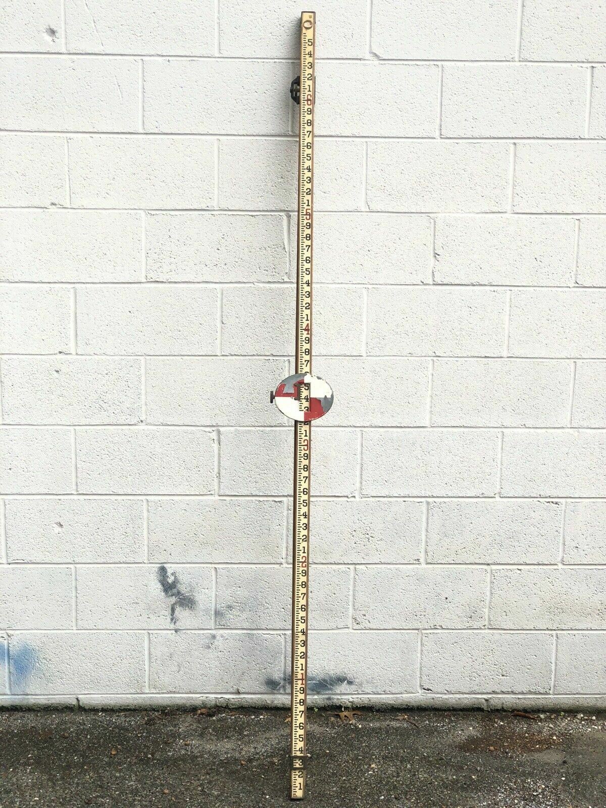 Post Drafting Materials Vintage Surveying Stick Survey Wood Display ...