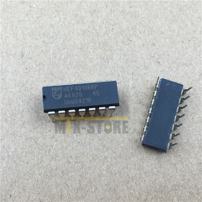 10PCS HEF40106BP DIP-14 Hex inverting Schmitt best offer | eBay
