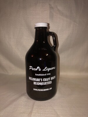 Peco’s Liquors Brown Glass Beer Growler-32oz | eBay