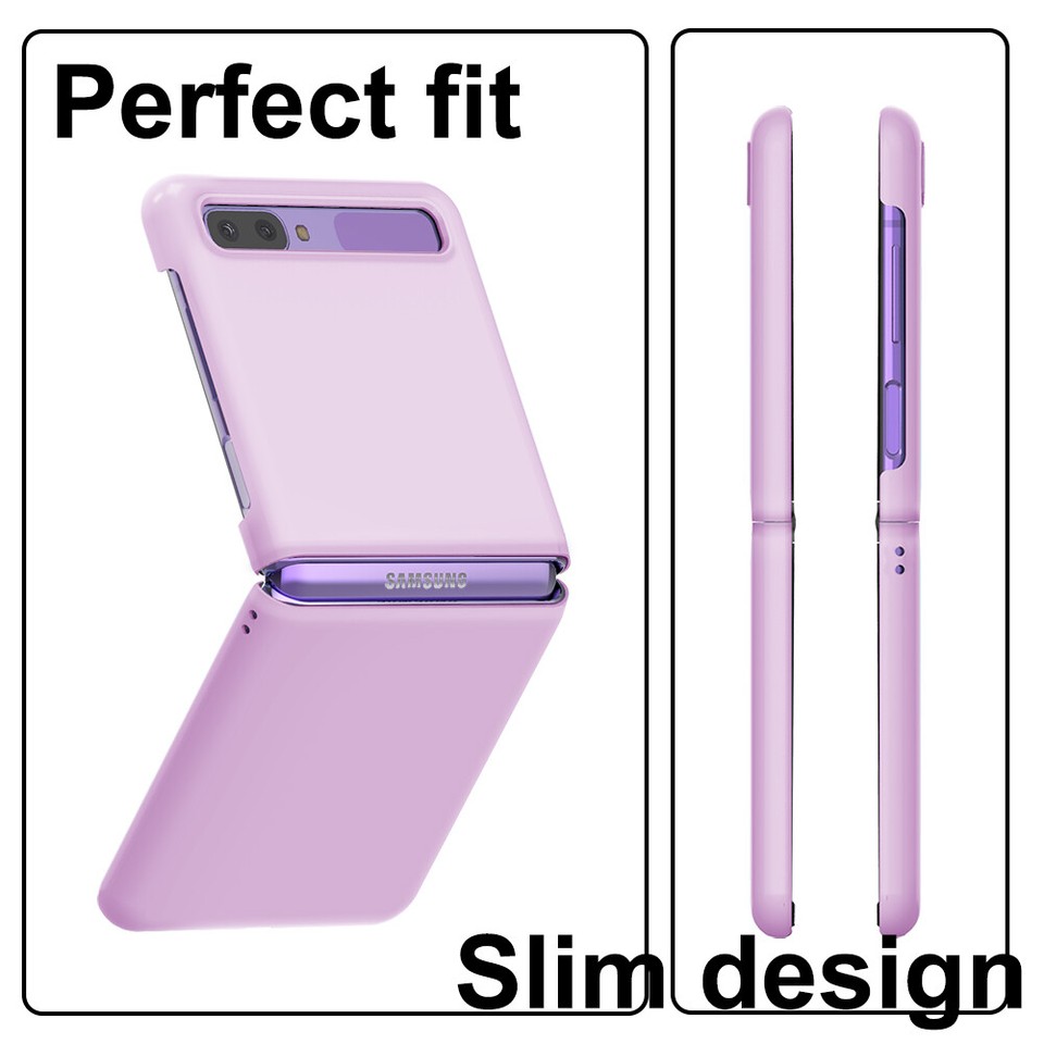 For Galaxy Z Flip 4G 5G Case Slim Hard PC Protective [Vivid Color ...