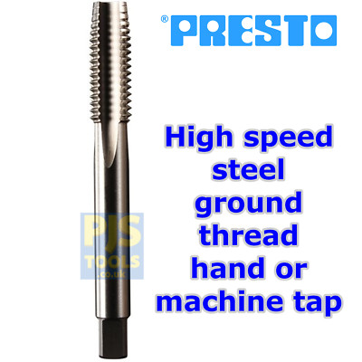 Presto 6000 hss machine or hand taps metric coarse taper second plug or ...