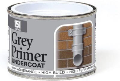 Grey Primer Undercoat Paint Small Job Brush Paint One Coat for Metal ...