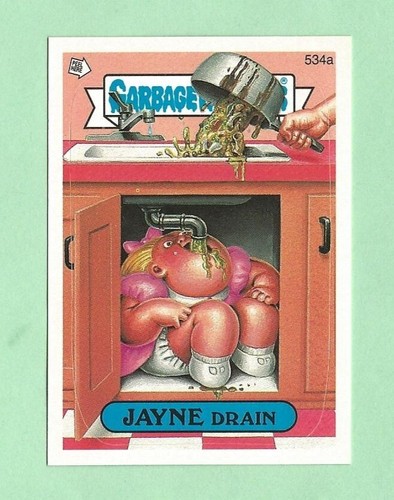 1988 Garbage Pail Kids Series 13 Card #534a Jayne Drain - Garbage Gang ...