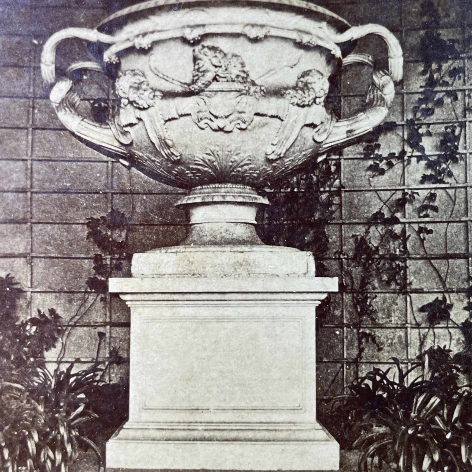 Antique 1870s The Warwick Vase Roman Marble Stereoview Photo Card P3299 ...