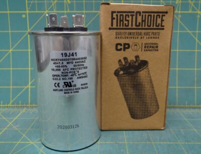 First Choice 19J41 Universal Capacitor 45/7.5 MFD 440V Round ...