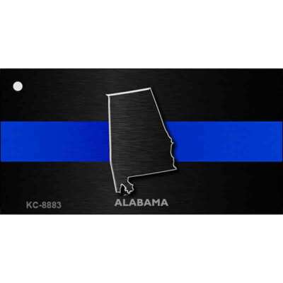 Alabama Thin Blue Line Novelty Metal Key Chain KC-8883 | eBay