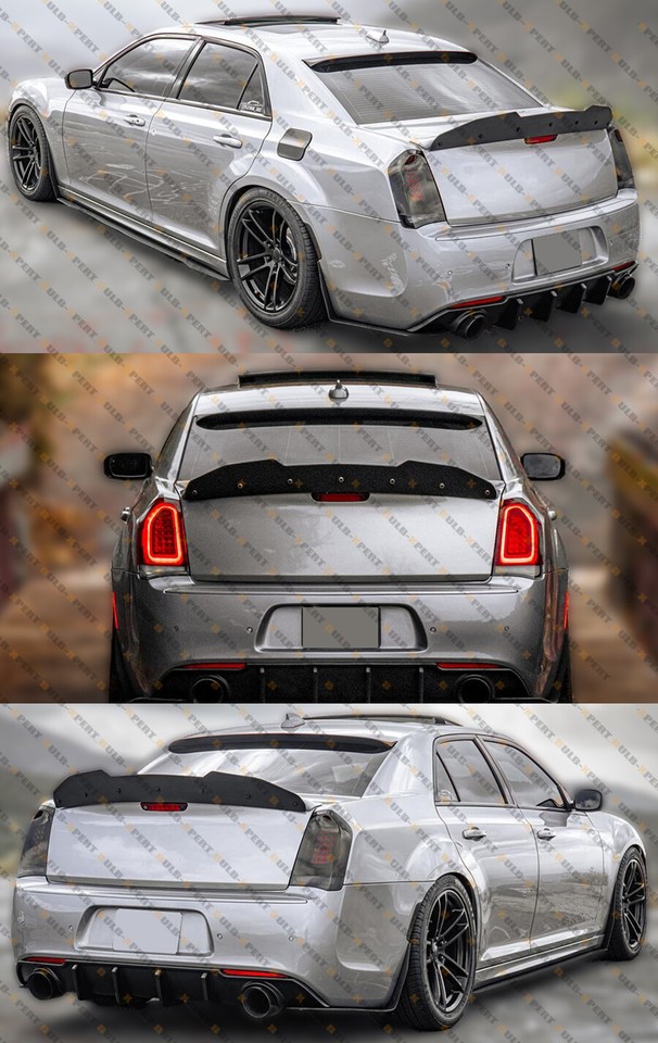 FOR 2011-23 CHRYSLER 300 300S SRT8 V2 STYLE MATTE BLACK REAR WINDOW ...