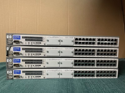 Lot of 4 HP ProCurve J4813A 24-Port Managed 10/100 Ethernet Switches | eBay