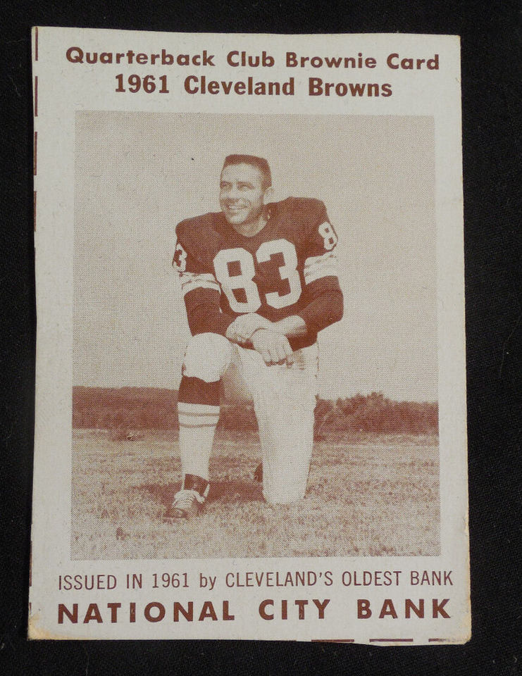 1961 National City Bank Cleveland Browns Cards U PICK Fiss Morrow ...