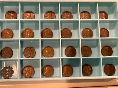 COLLECTION OF UNITED STATES PENNIES FROM 1938 TO 1961 IN COMPLETE ...