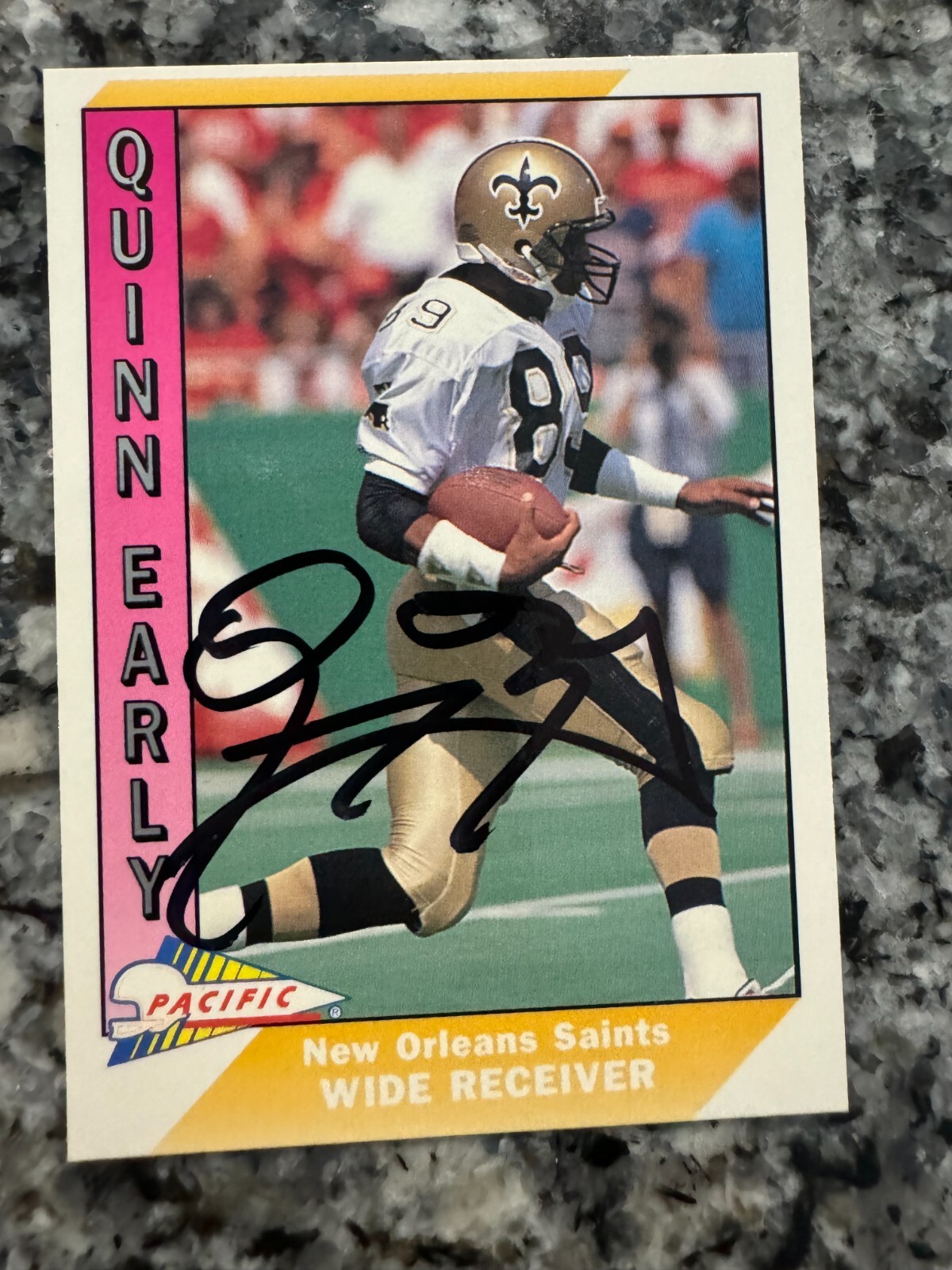 Quinn Early Signed NEW ORLEANS SAINTS Card 1992 Pacific | eBay