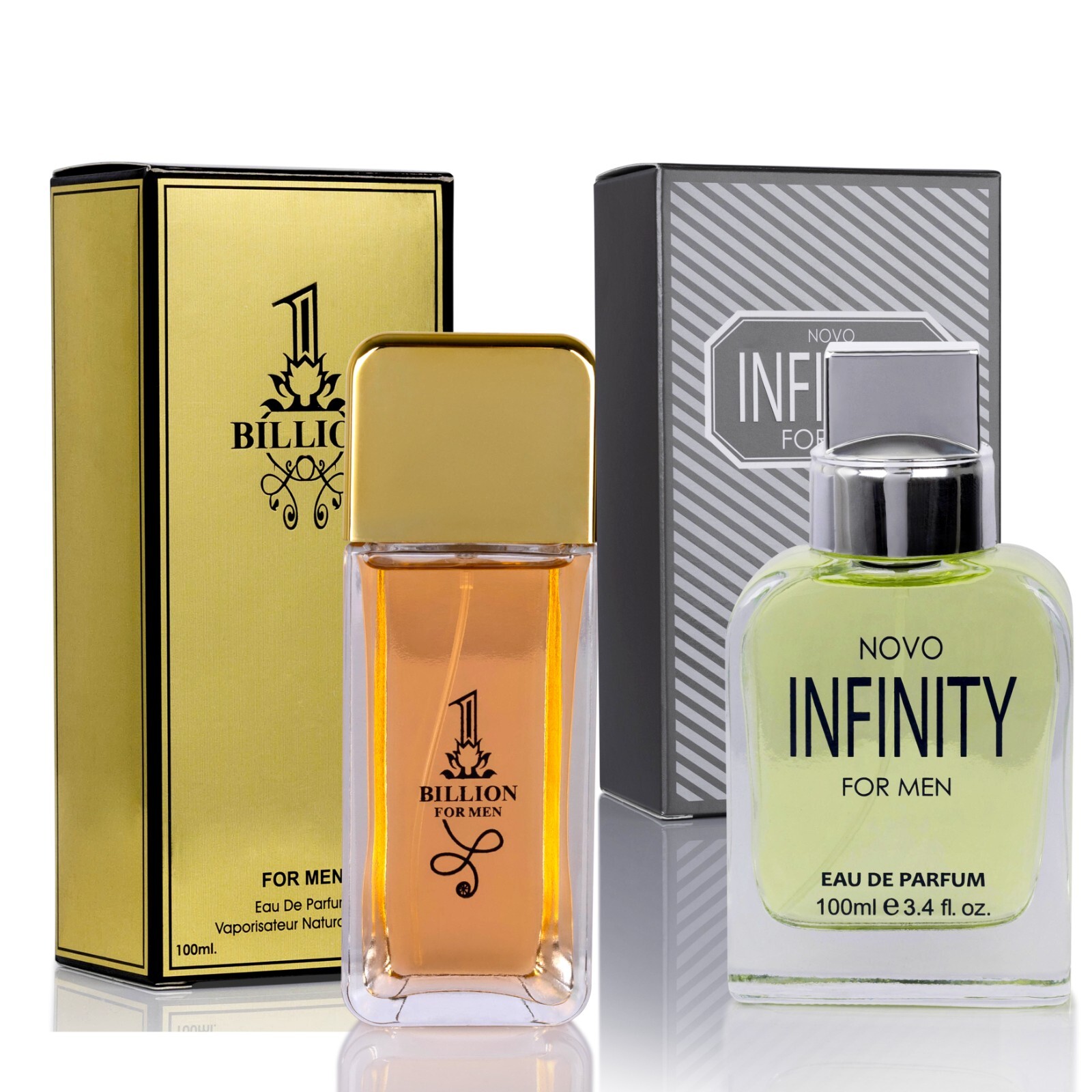 2pk Set of 1 Billion EDT for Men & Infinity for Man EDP Spray 3.4 Oz | eBay