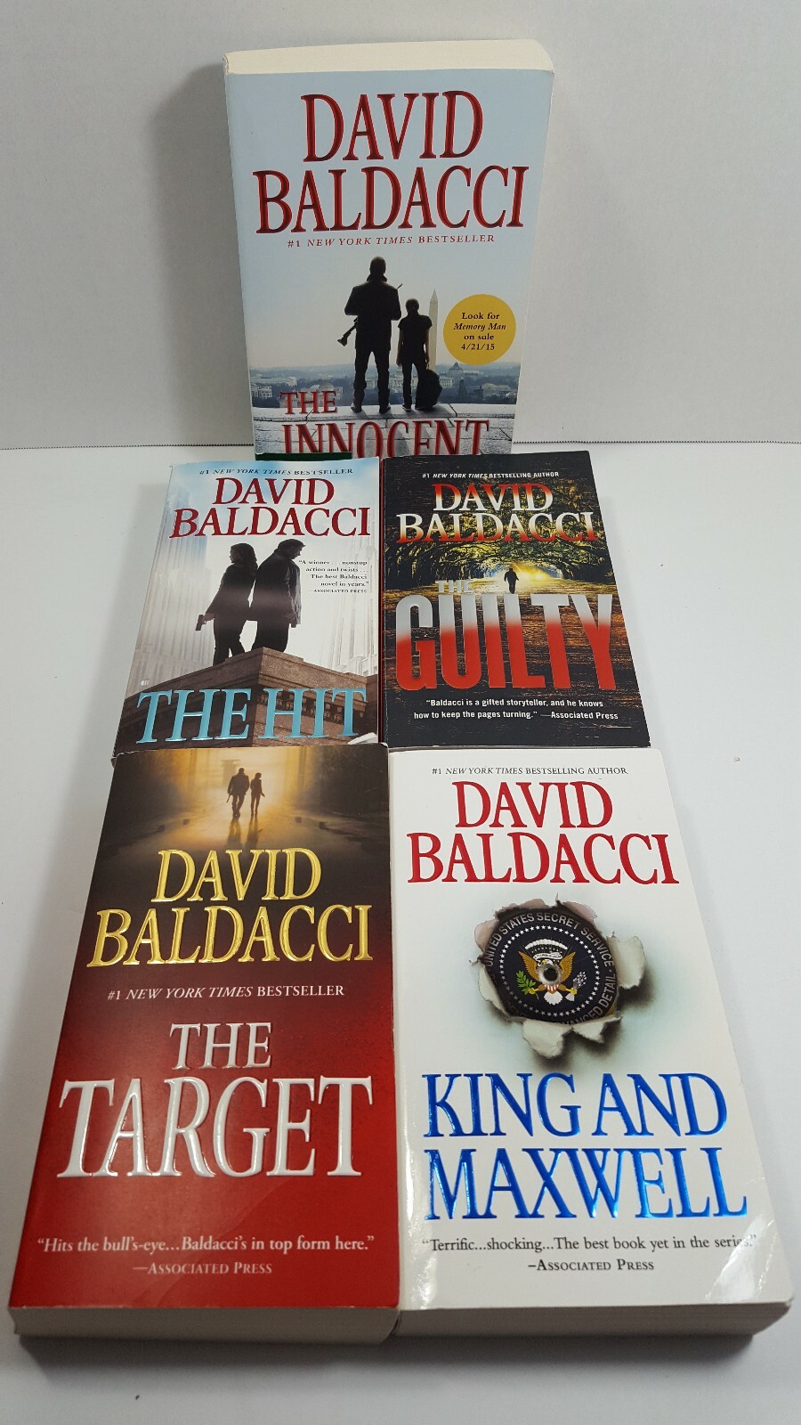 DAVID BALDACCI The Innocent,The Target, Guilty,The Hit,King & Maxwell ...