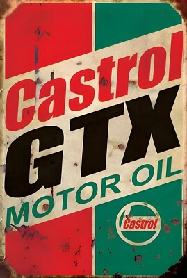 Castrol Motor Oil Funny Sign Weatherproof Aluminum | eBay
