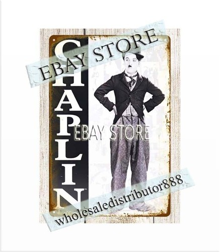 Charlie Chaplin metal tin sign indoor wall decor | eBay