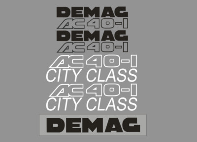 Sticker, aufkleber, decal - DEMAG AC 40-1 | eBay