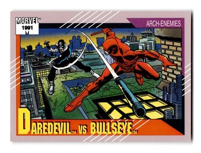 Marvel Daredevil vs Bullseye 1991 Arch-Enemies Impel #104 | eBay