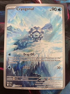 Pokemon TCG Cryogonal 111/086 Sv: Black Bolt Illustration Rare Holo ...