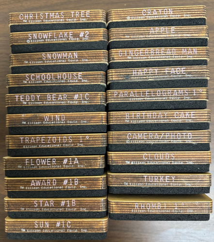 Ellison ACCUCUT Cutting Dies 6" x 5” , Shapes & Various Figures - Lot ...