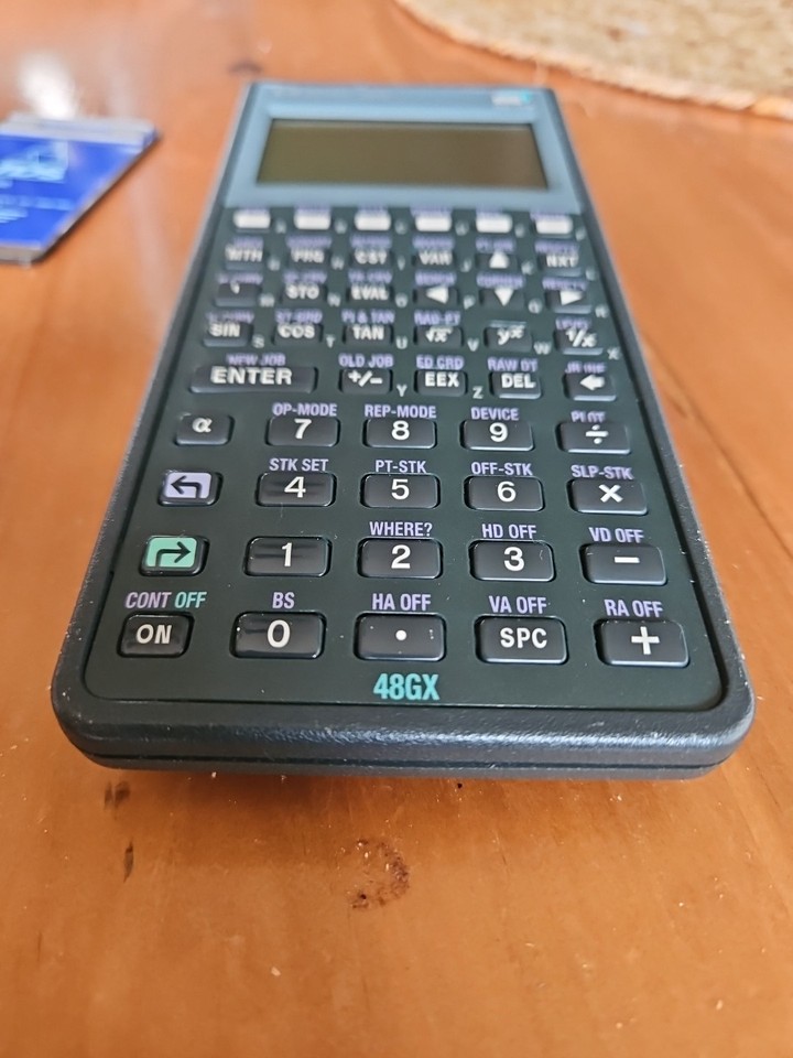 Hewlett Packard HP 48GX Graphing Calculator 128k RAM & COGO Card | eBay