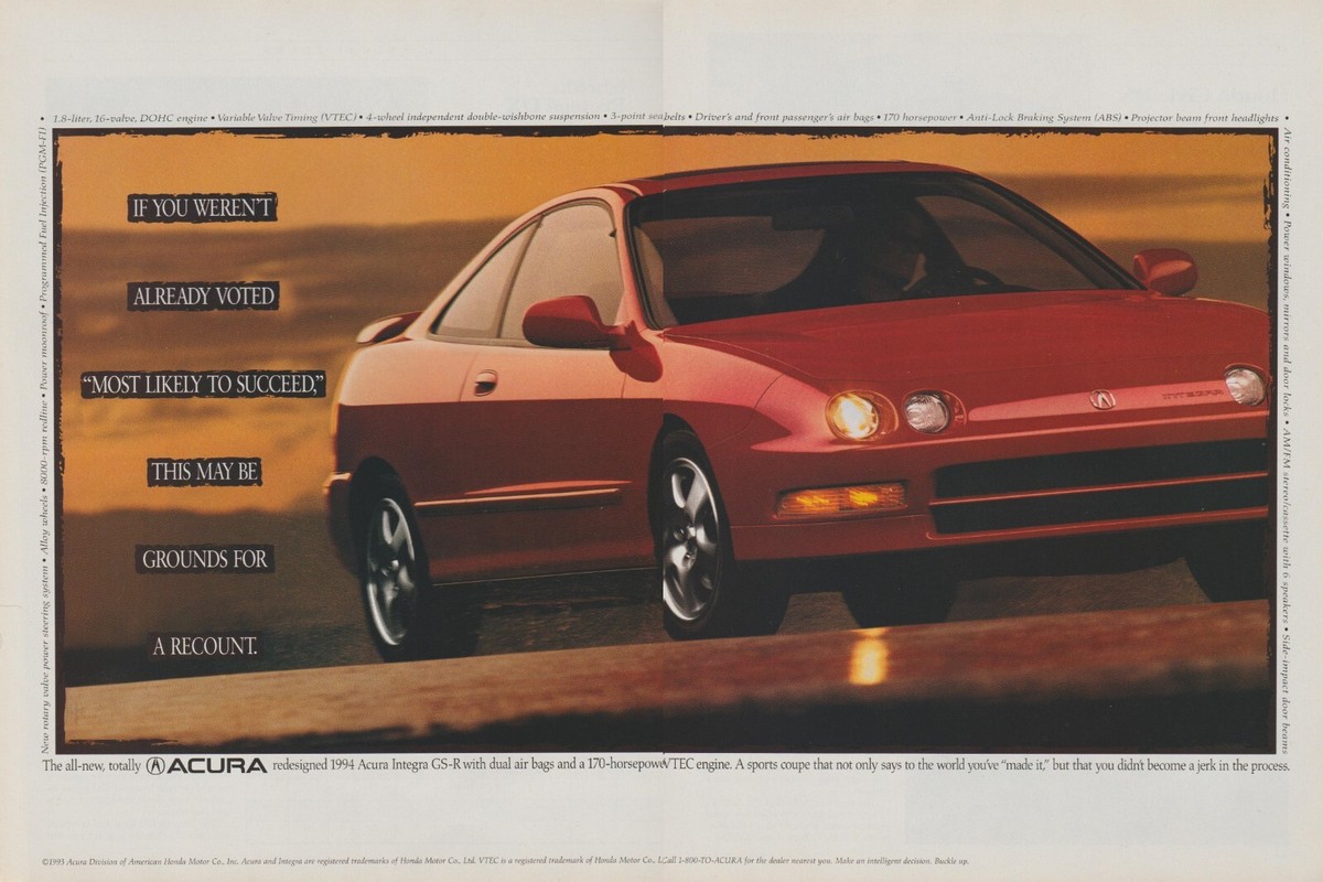 94 Acura Integra Specs