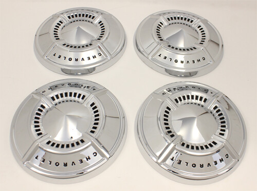 1961-1962 CHEVROLET FULL SIZE POVERTY HUB CAP SET - IMPALA, BEL AIR ...