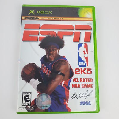 Xbox Live ESPN 2K5 NBA Video Game Complete with Manual Basketball ...