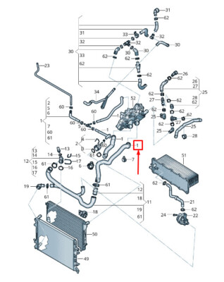 VW BEETLE 5C UPPER RADIATOR TROUSERS 5C0121049M NEW GENUINE | eBay