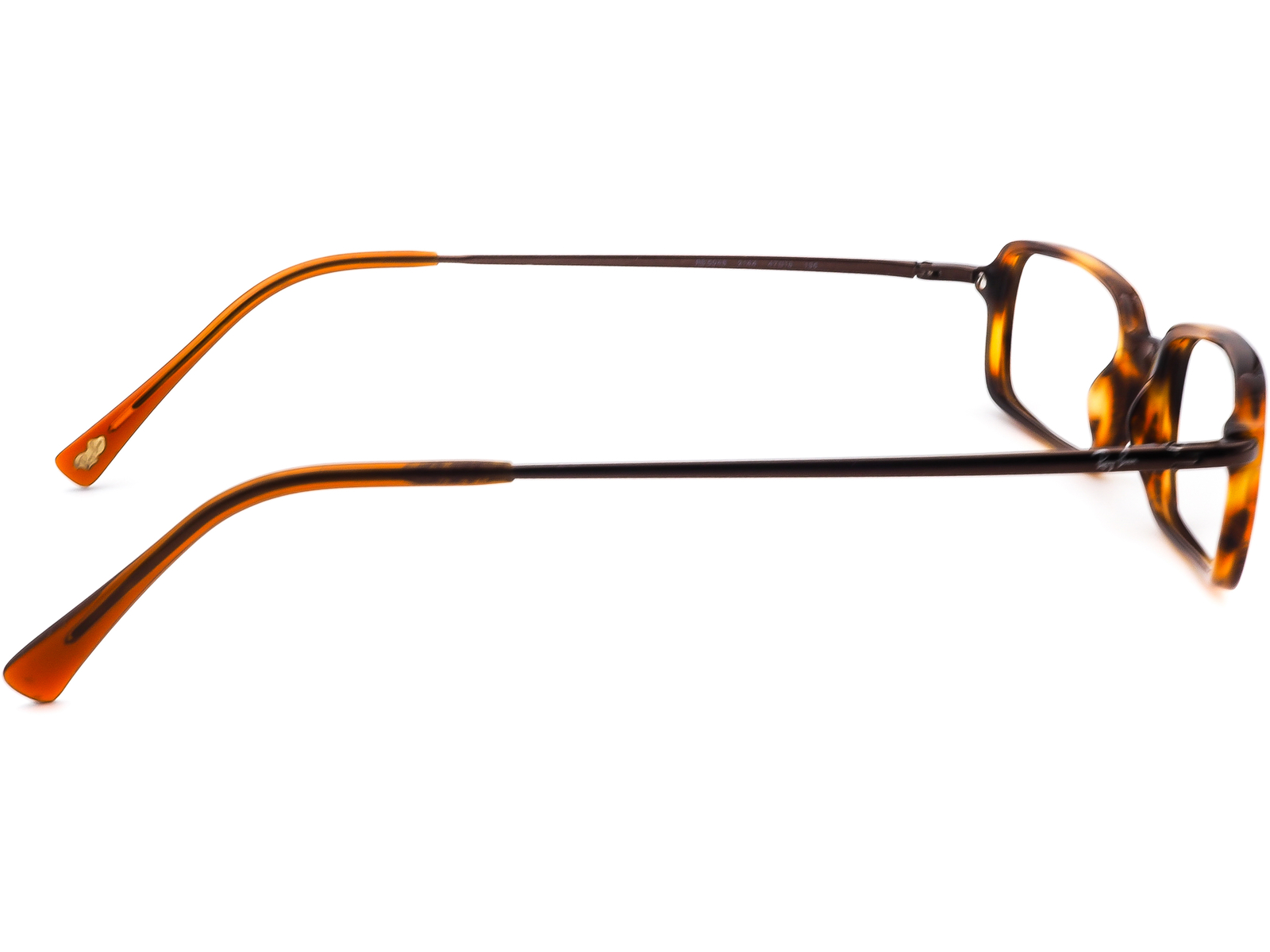 Ray Ban Eyeglasses RB 5048 2144 Tortoise Rectangular Frame Italy 47[]18 ...