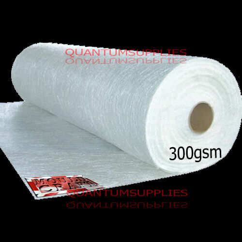 300gsm FIBREGLASS MATTING 10m x 1m CHOPPED STRAND MAT FOR For Epoxy ...