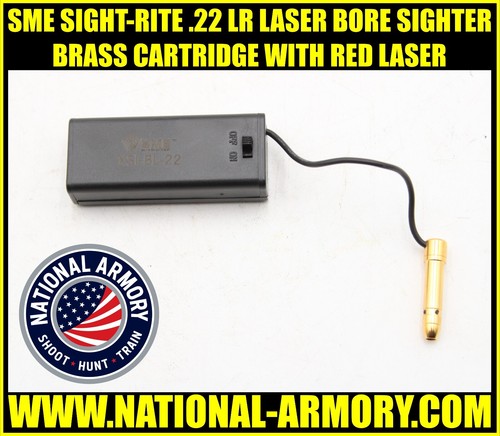 SME Sight-Rite .22 LR Laser Bore Sighter – Brass Cartridge with Red ...