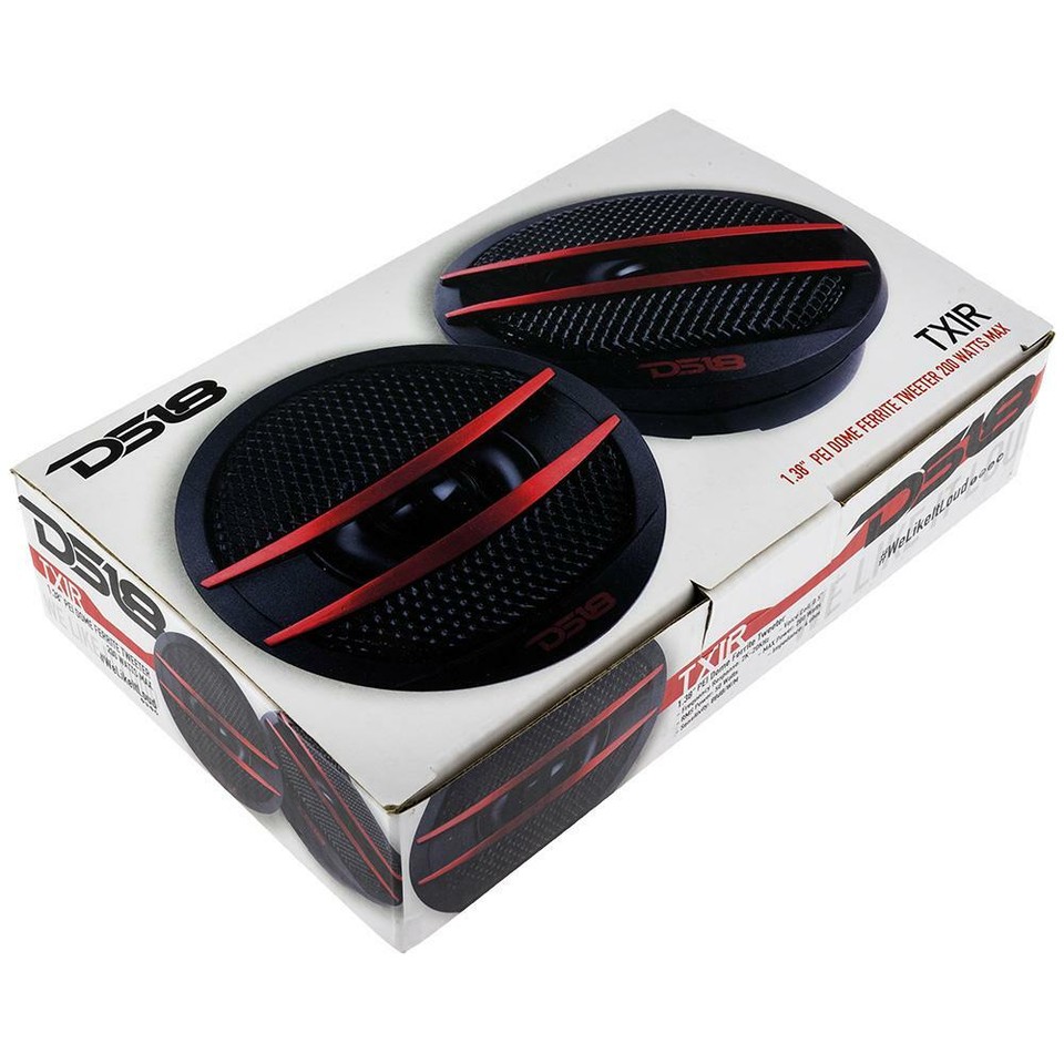 DS18 TX1R 2" Car Audio Ferrite Tweeters Built-in Crossover 400 Watt ...