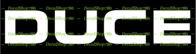 DUCE Fishing Rods - Outdoors Sports - Car/SUV Vinyl Die-Cut Peel N ...