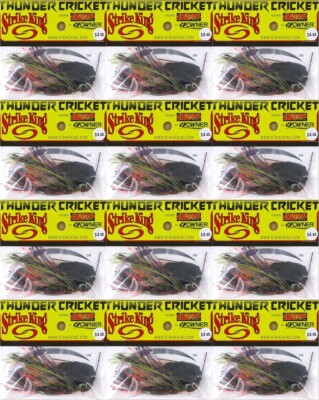 (12) Strike King 3/4 Oz Thunder Cricket Bladed Vibrating Jigs Bluegill ...