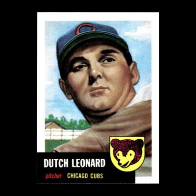 Dutch Leonard 1991 Topps Archives 1953 Chicago Cubs #155 NM-MT GM 2 | eBay