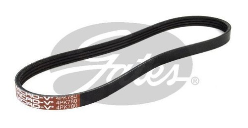 Gates V-Ribbed Belt 4PK780 fits Daihatsu Charade G200, G200, G202 1.3 i ...