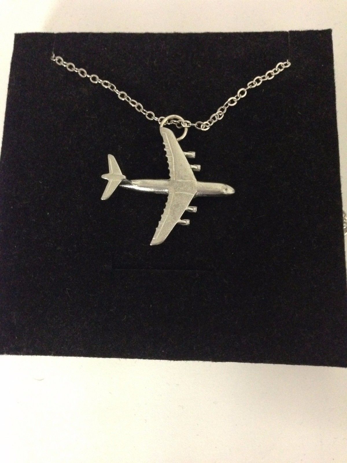 Mikoyan-Gurevich MiG-23 C8 Aircraft On a 18" Silver Plated Curb Chain ...