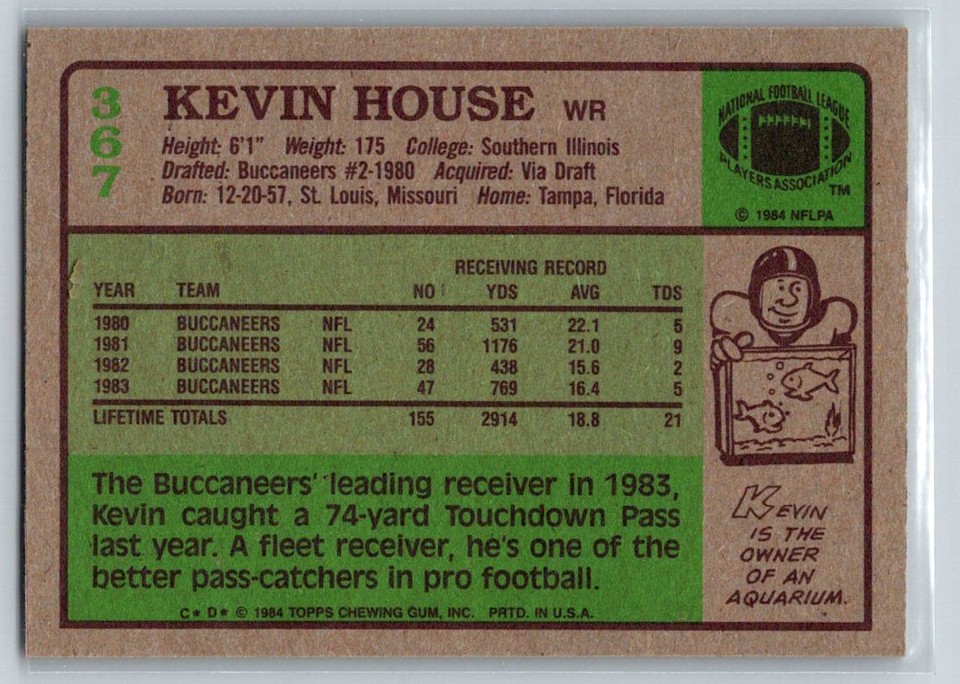 1984 Topps #367 Kevin House | eBay