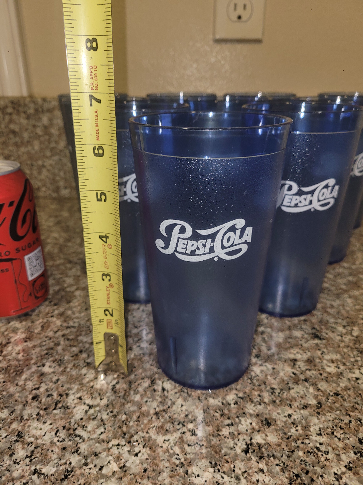 Pepsi Cola 20oz Restaurant Tumbler BLUE Soda Cup Impact International ...