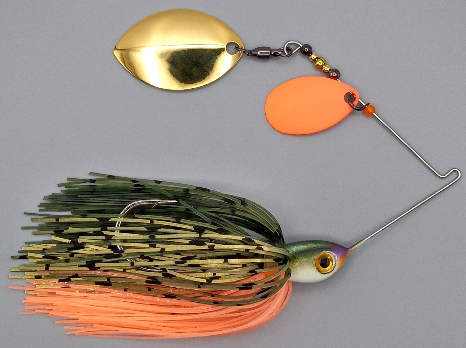 Custom Spinnerbait ~ Yellow Perch - 3/8 oz Magnum Rumbler | eBay