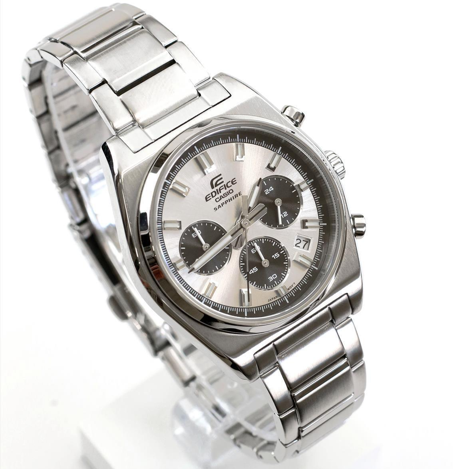 CASIO EDIFICE EFB-730DJ-7AJF Classic Sport Chronograph Watch Silver ...