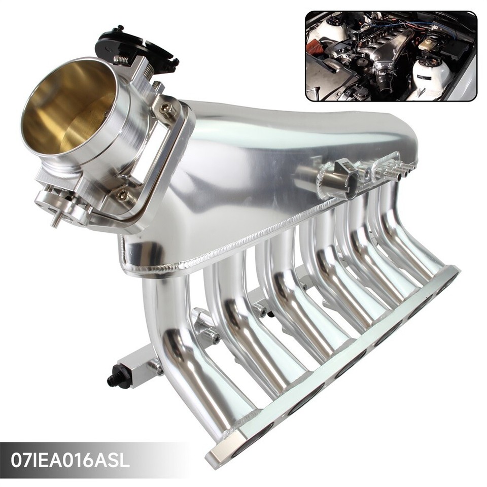 Billet Intake Manifold w/ Fuel Rail kit+Throttle Body BMW E36 E46 325i ...