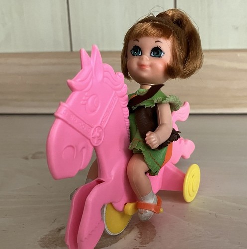 Liddle Kiddles SKEDIDDLE HEATHER HIDDLEHORSE W HORSE W/O PUSHER Vintage ...