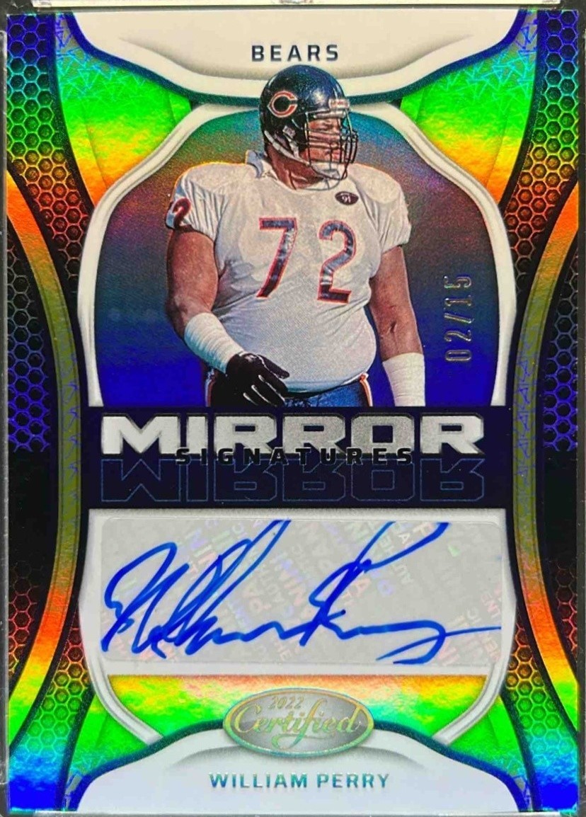 2022 Panini Certified - Mirror Signatures William Perry #MS-WP Gold /15 ...