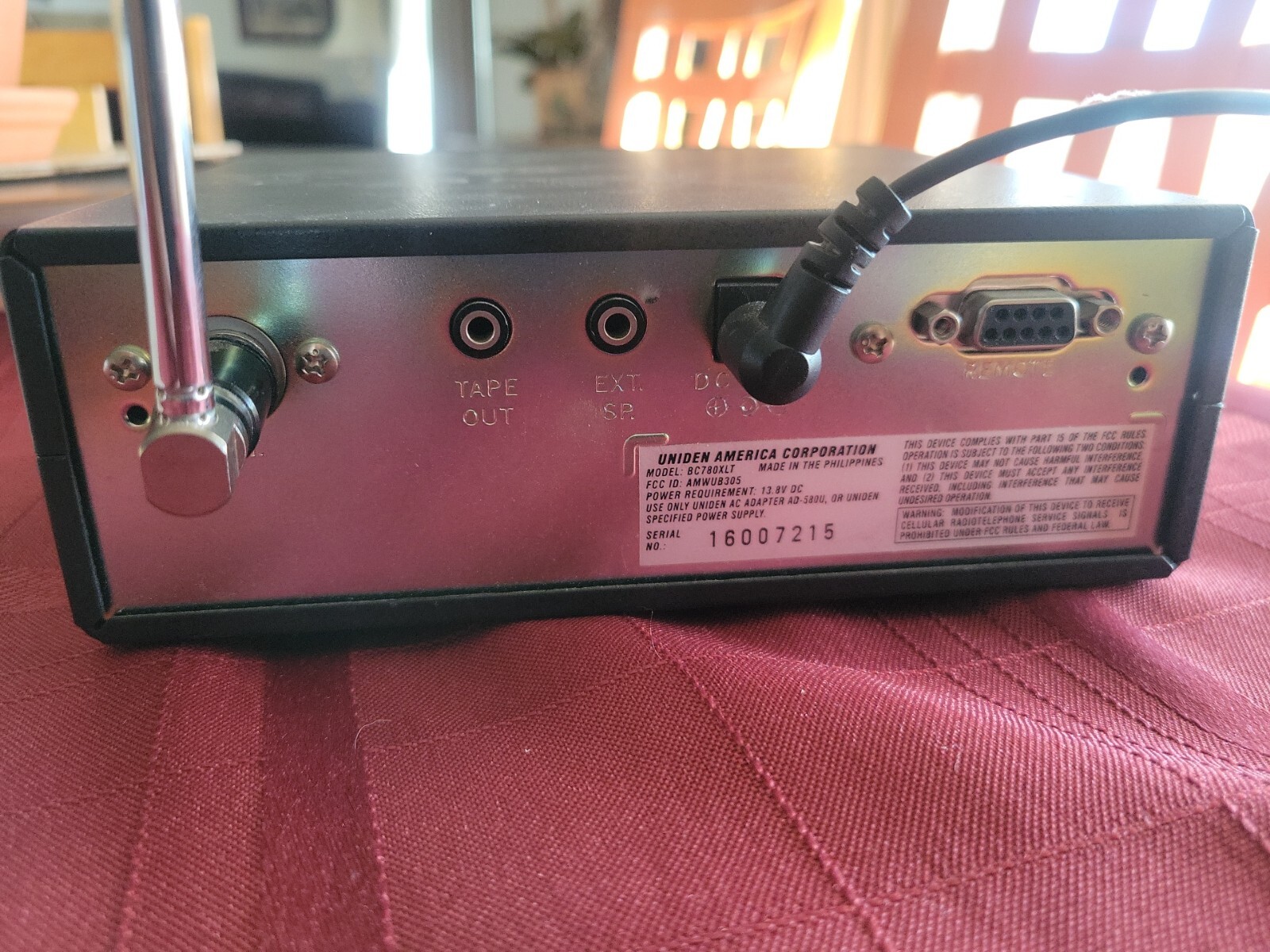 Uniden+BC780XLT+Radio+Channel+Scanner+with+Trunktracker+III for sale ...